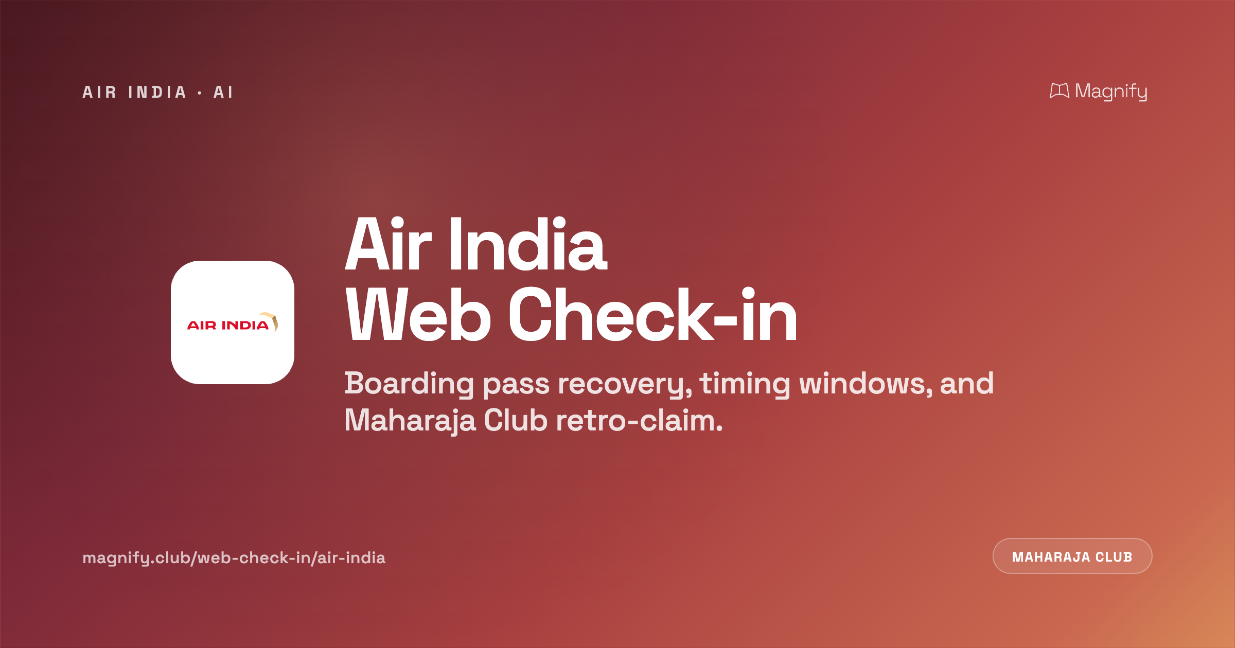 Air India Web Check-in: Boarding Pass & Missing Miles | Magnify